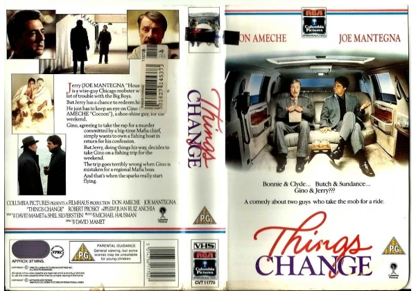 Opening to Things Change (1988) 1989 VHS (UK) (rental) | VHS Openings ...