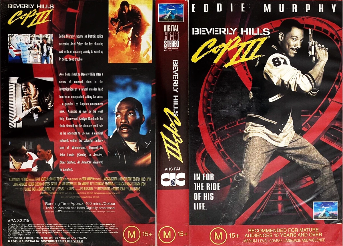 Opening and Closing to Beverly Hills Cop III (1994) 1995 VHS (Australia ...