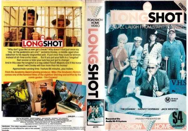 Opening and Closing to The Longshot (1986) 1987 VHS (Australia) | VHS Openings Wiki | Fandom