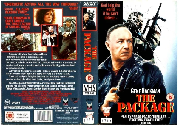 Opening to The Package (1989) 1990 VHS (UK) (rental) | VHS Openings ...