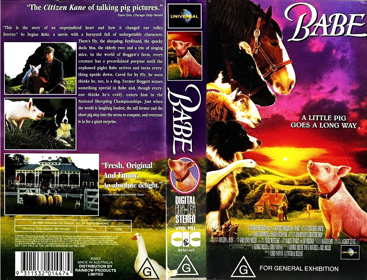 Opening & Closing to Babe (1995) 1996 VHS (Australia) | VHS Openings Wiki | Fandom