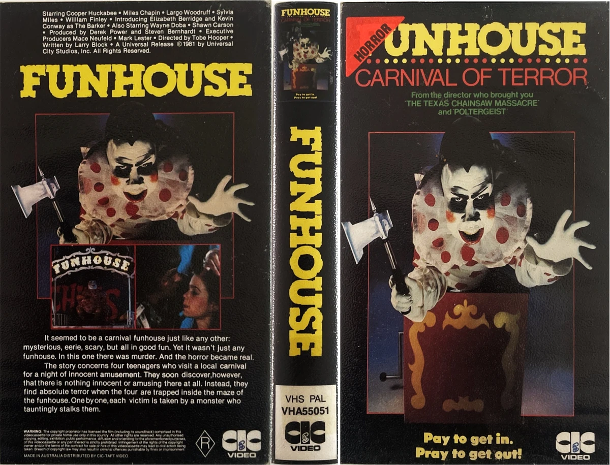 Opening and Closing to The Funhouse (1981) 1985 VHS (Australia) | VHS ...