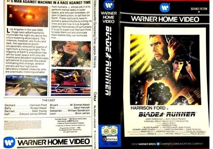 Opening and Closing to Blade Runner (1982) 1983 VHS (Australia) | VHS ...