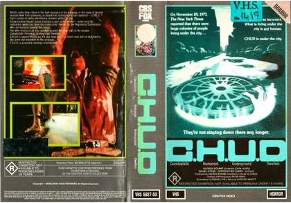 Opening and Closing to C.H.U.D. (1984) 1986 VHS (Australia) | VHS ...
