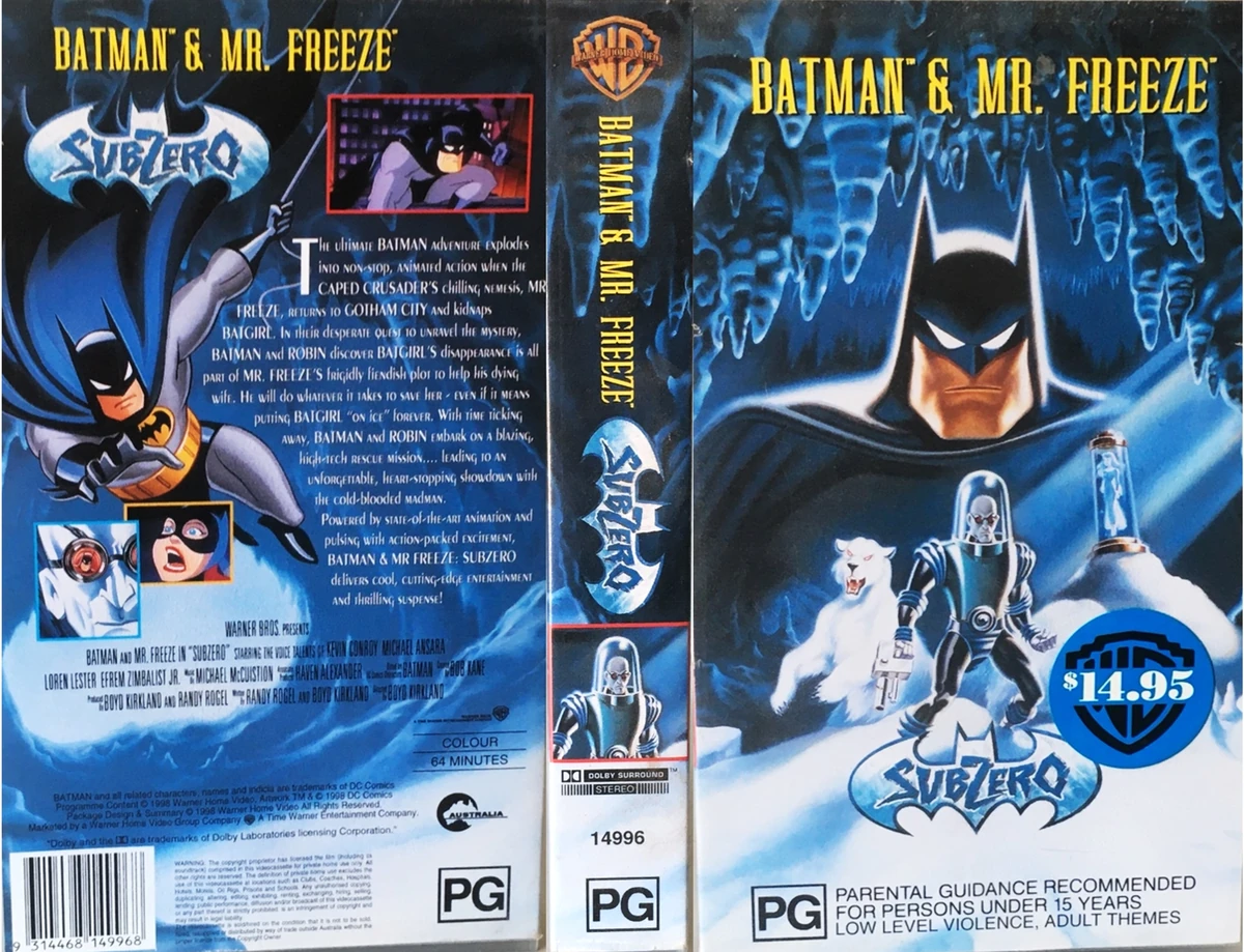 Opening and Closing to Batman & Mr. Freeze: SubZero (1998) 1998 VHS ...