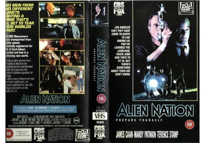 Opening to Alien Nation (1988) 1989 VHS (UK) (rental) | VHS Openings ...
