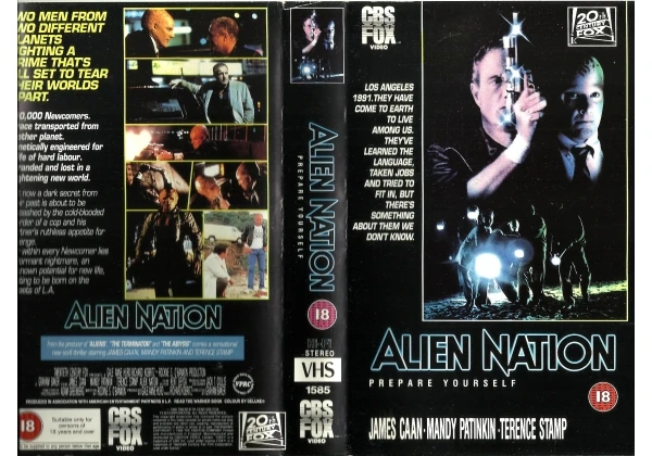 Opening to Alien Nation (1988) 1989 VHS (UK) (rental) | VHS Openings ...