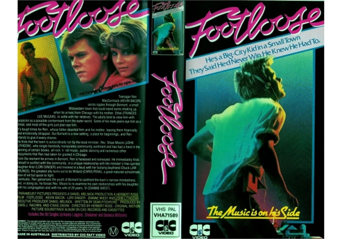 Opening and Closing to Footloose (1984) 1985 VHS (Australia) | VHS ...