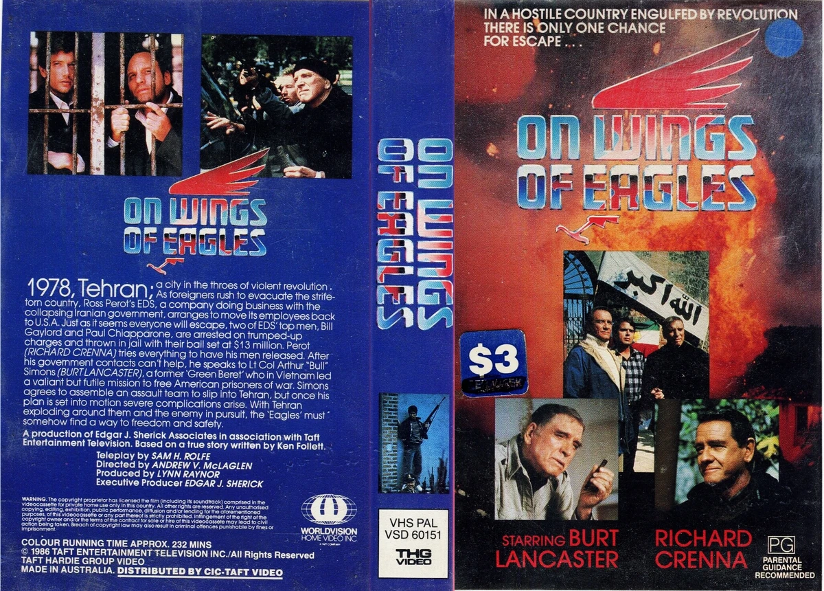 Opening and Closing to On Wings of Eagles (1986) 1987 VHS (Australia ...