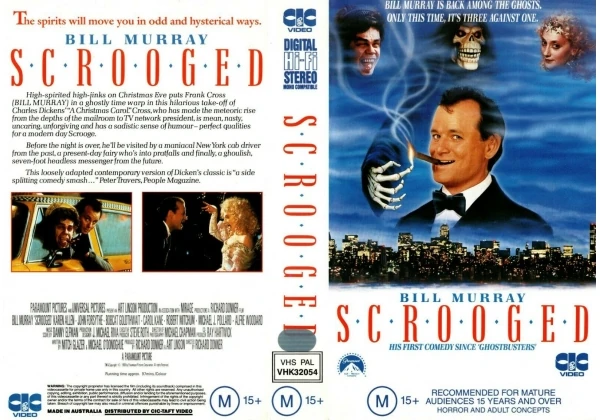 Opening and Closing to Scrooged (1988) 1989 VHS (Australia) | VHS ...