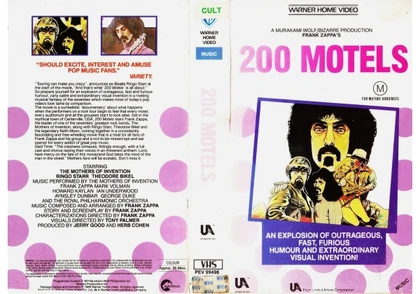 Opening and Closing to 200 Motels (1971) 1988 VHS (Australia) | VHS ...
