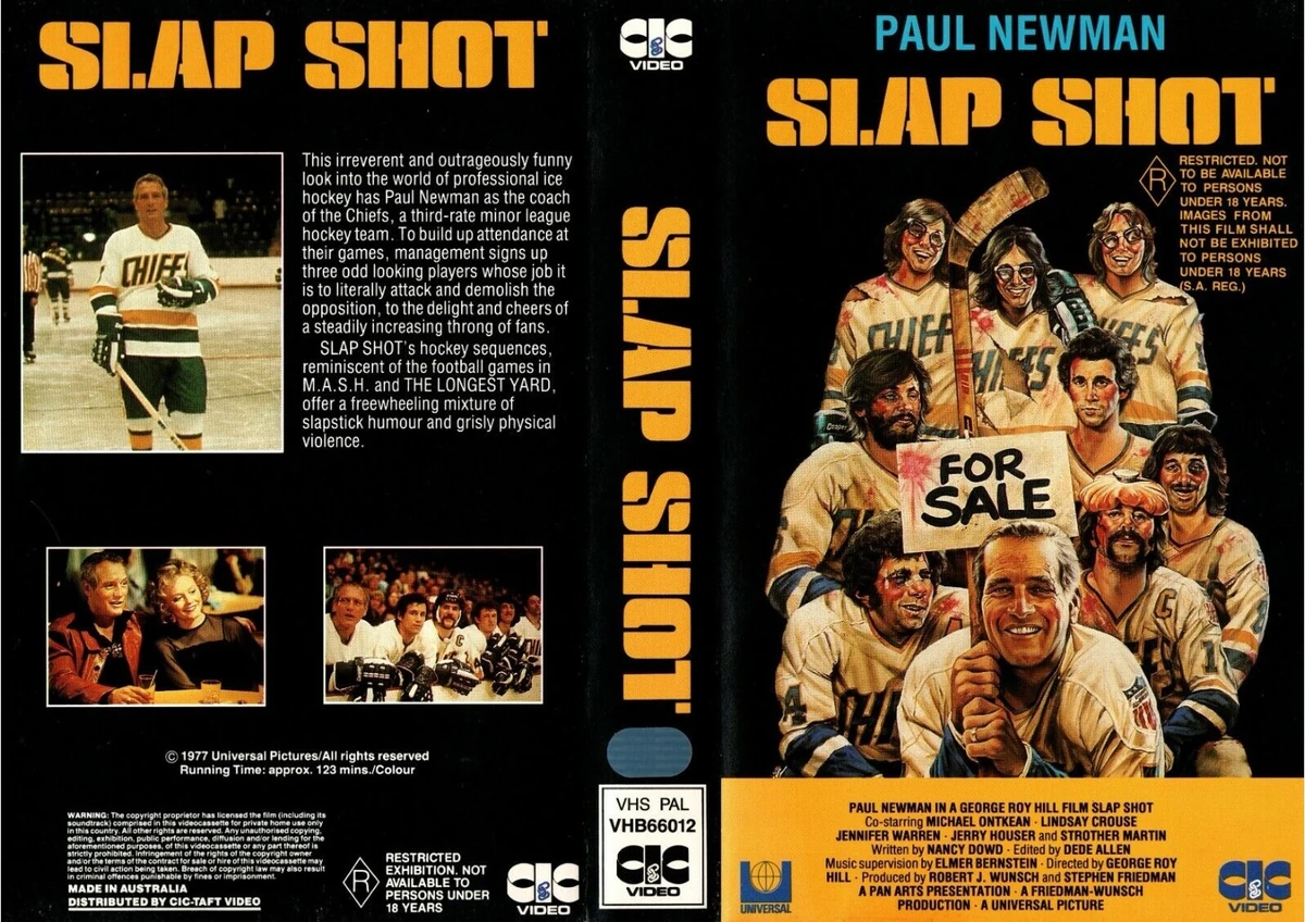 Opening and Closing to Slap Shot (1977) 1987 VHS (Australia) | VHS ...