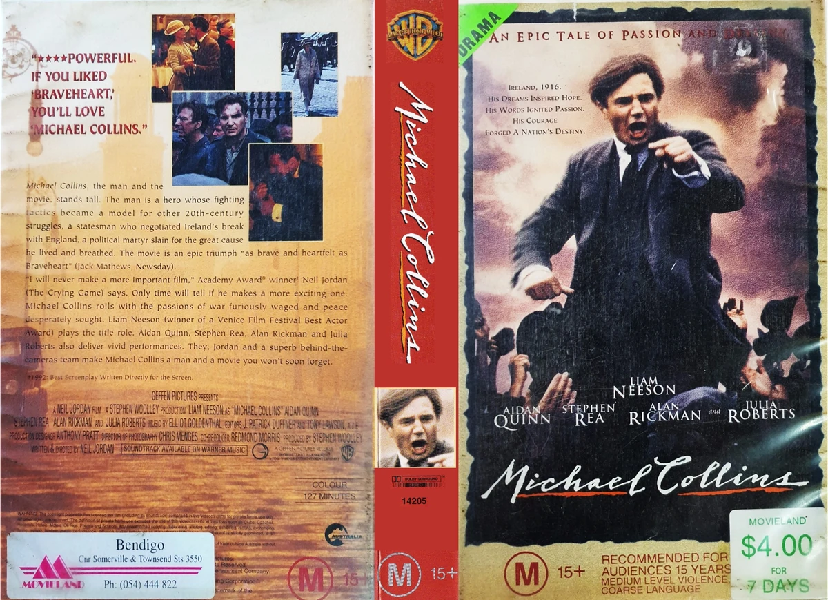 Opening & Closing to Michael Collins (1996) 1997 VHS (Australia) | VHS ...