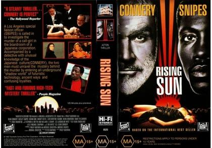 Opening and Closing to Rising Sun (1993) 1994 VHS (Australia) | VHS ...