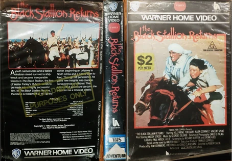 Opening and Closing to The Black Stallion Returns (1983) 1985 VHS ...