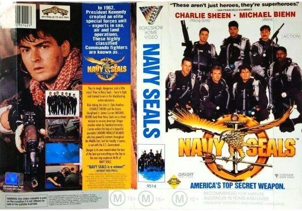 Opening and Closing to Navy SEALS (1990) 1991 VHS (Australia) | VHS ...