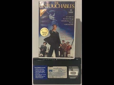 Opening and Closing to The Untouchables (1987) 1988 VHS (Australia ...
