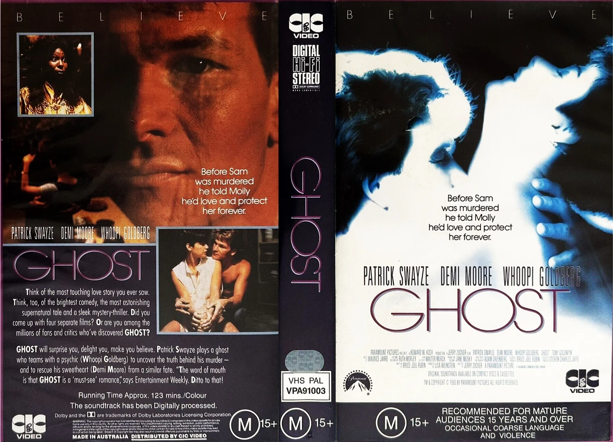 Opening & Closing to Ghost (1990) 1991 VHS (Australia) | VHS Openings ...
