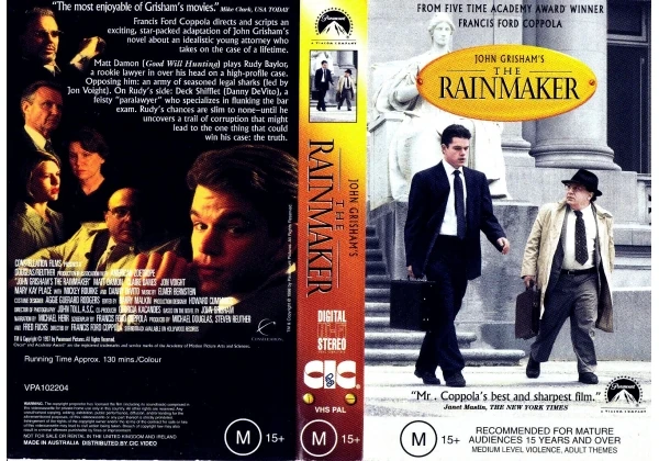 Opening & Closing to The Rainmaker (1997) 1998 VHS (Australia) | VHS ...