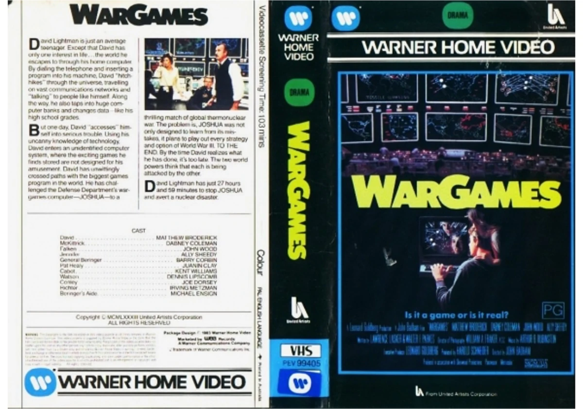 Opening and Closing to WarGames (1983) 1983 VHS (Australia) | VHS ...