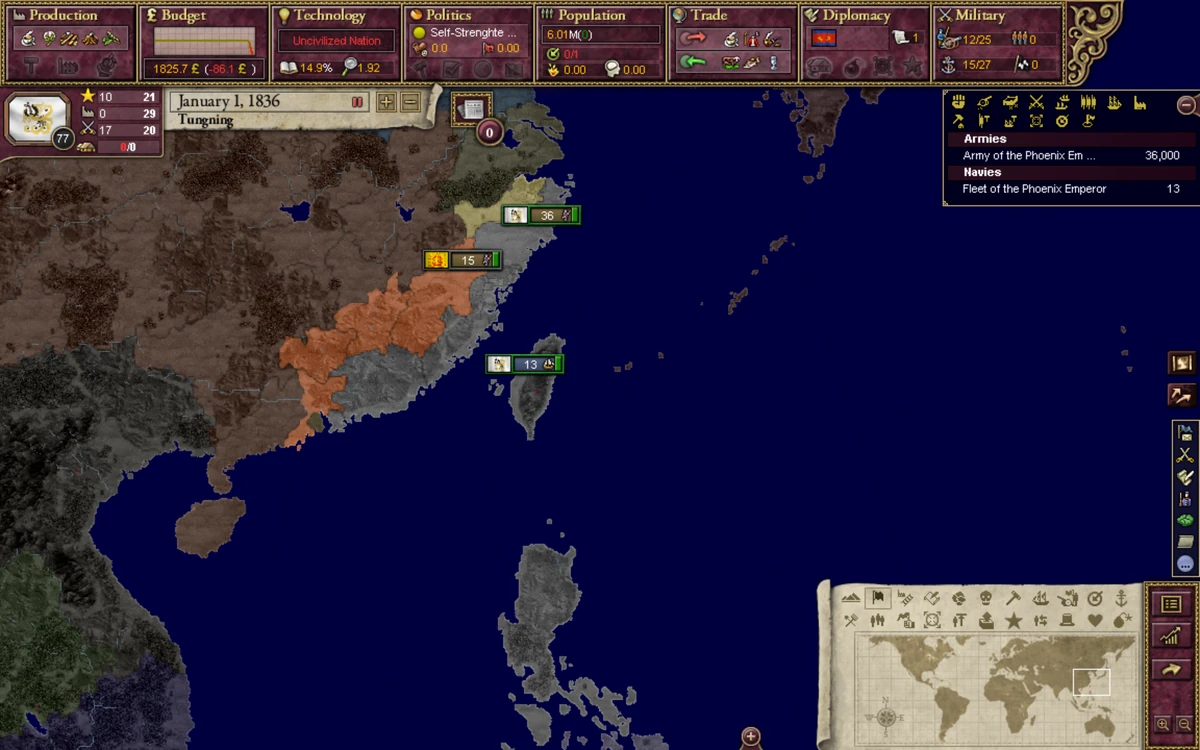 Tungning - Country Guide | Victoria 2 Divergences Wiki | Fandom