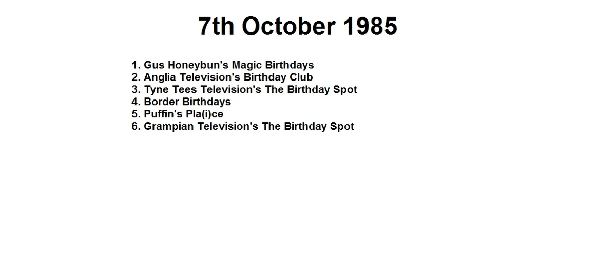 Radio Times: 5th to 11th October 1985 | Video Collection International ...