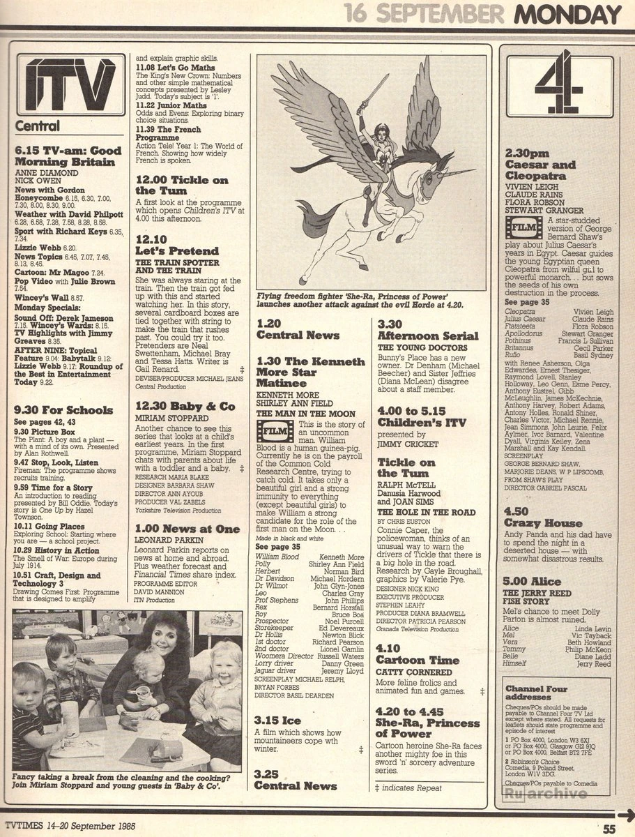 TV Times: 14th to 20th September 1985 | Video Collection International ...