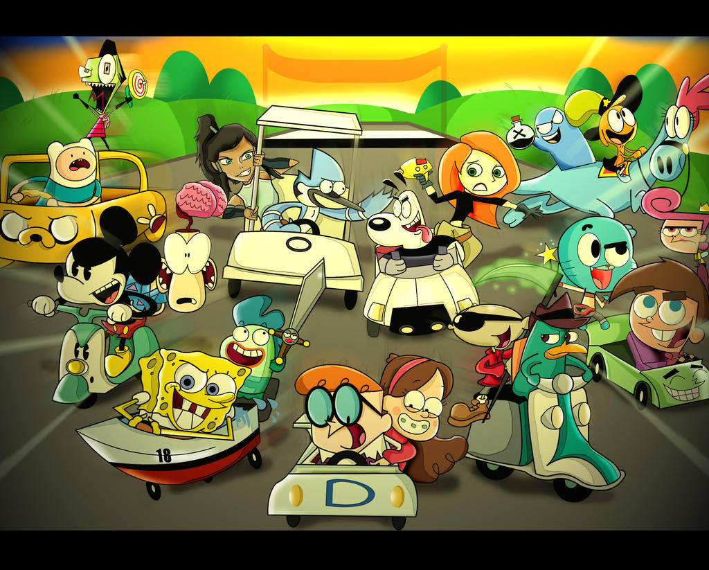 Nickelodeon vs Cartoon Network vs Disney Racing | Video Game Fanon Wiki ... Nickelodeon vs Cartoon Network vs Disney Racing | Video Game Fanon Wiki ...