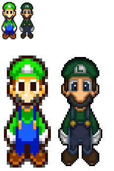 16 Bit Luigi Sprite