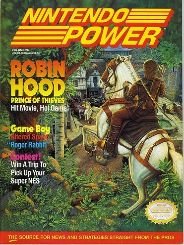 Nintendo Power 26: Robin Hood: Prince of Thieves | Video Game Wiki | Fandom