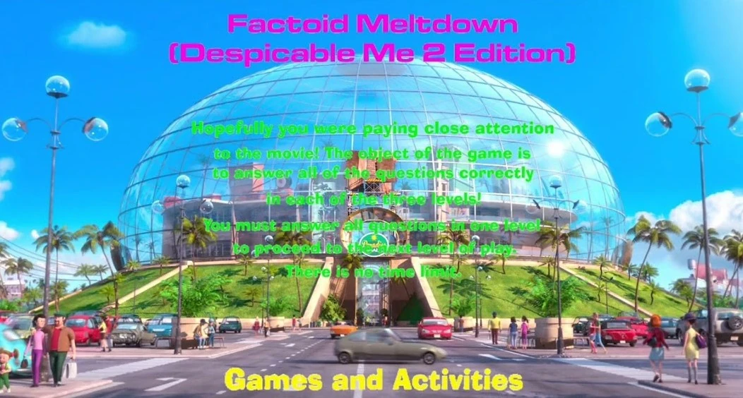 The Ice Age Factoid Meltdown (Despicable Me 2 Edition) | Video Game ...