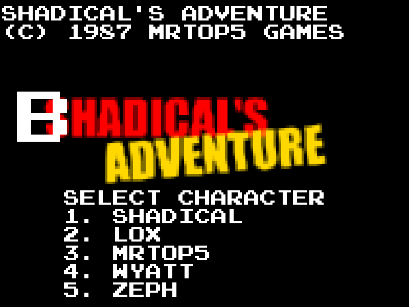 Shadical's Adventure | Video Games Fanon Wiki | Fandom