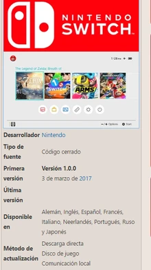 Menú de Nintendo Switch | Wikijuegos | Fandom