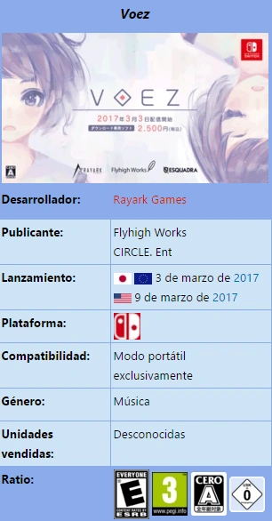 Voez | Wikijuegos | Fandom