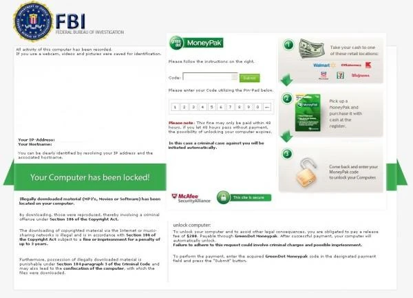 Fake FBI Computer Lock Message | Viewspot Wiki | Fandom