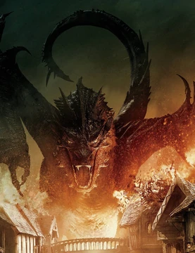 Desolation Of Smaug Dragon Flying