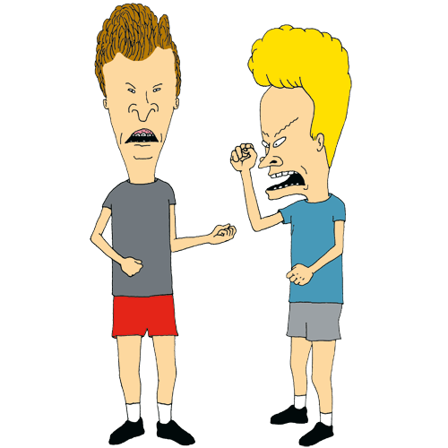 Beavis And Butthead Laughing Gif