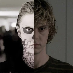 Tate Langdon Skeleton Makeup