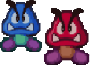 Red & Blue Goomba | Villains Wiki | Fandom