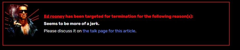 Talk:Ed rooney | Villains Wiki | Fandom