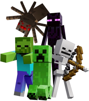 how to draw minecraft bad guys