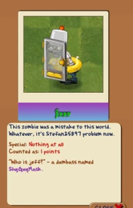 Jeff (Plants vs. Zombies) | Villains Fanon Wiki | Fandom