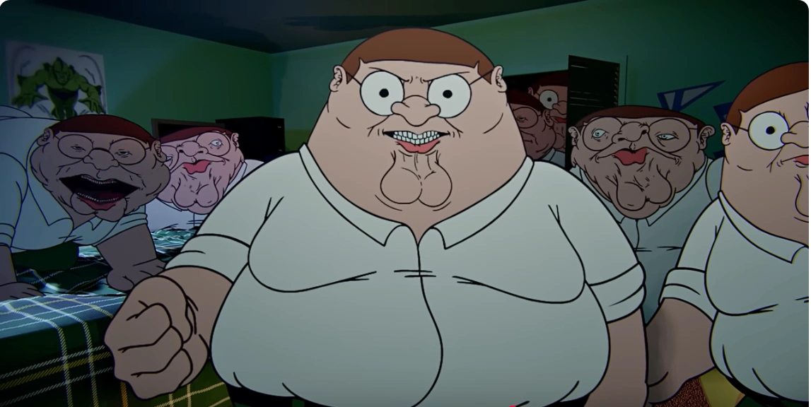 peter griffin morphing