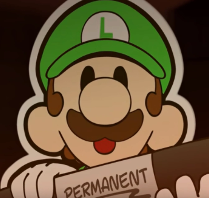 Paper Mario Evil Luigi