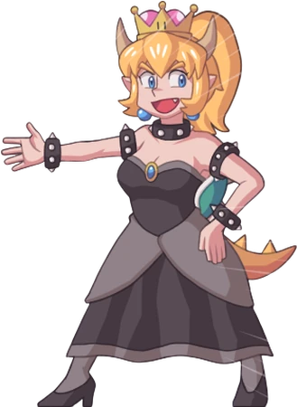 bowser turn to a girl