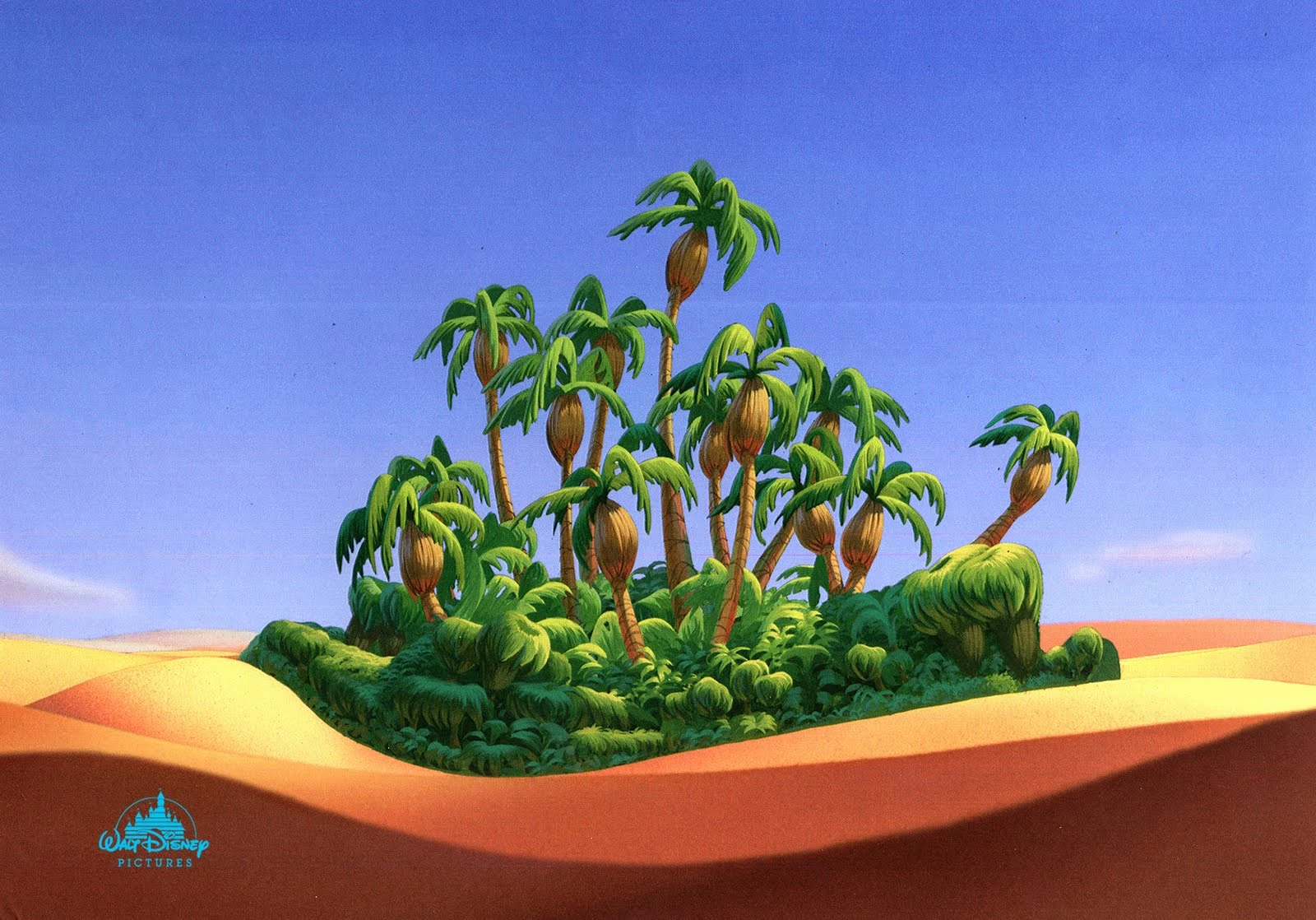 Oasis In The Desert Cartoon
