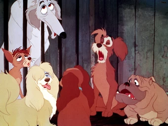 Pound Dogs (Lady and the Tramp) | Disney Versus Non-Disney Villains ...