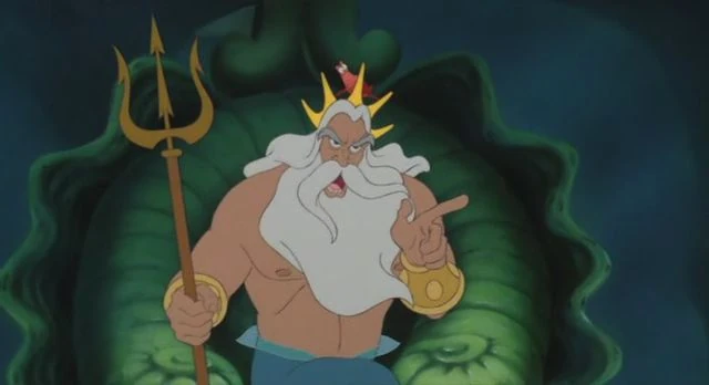 King Triton Angry Little Mermaid