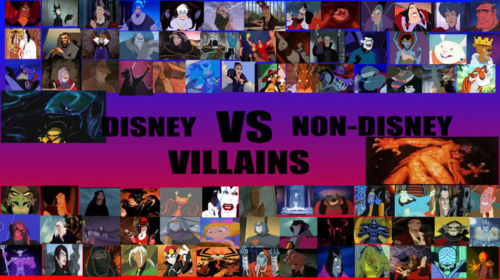 The Disney Vs Non Disney Villains Banner Disney Versus Non Disney