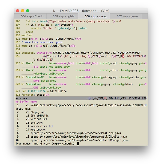 Jump to recent buffers | Vim Tips Wiki | Fandom
